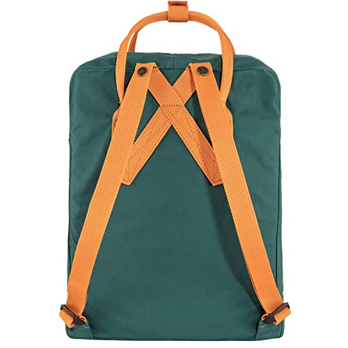 Fjallraven Women's Kanken Backpack, Arctic Green/Spicy Orange, One Size