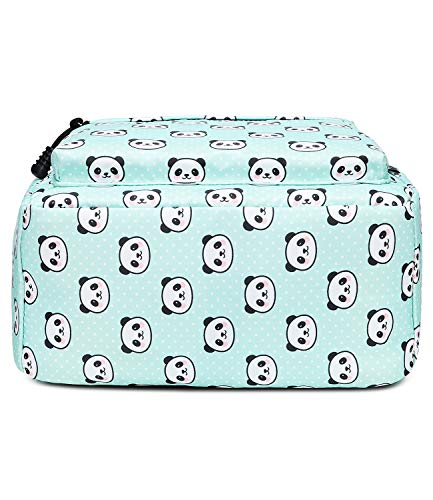 Abshoo Lightweight Cute Panda Backpacks for Girls School Backpacks With Lunch Bag (3pc Panda Teal)