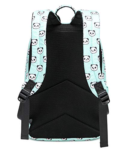 Abshoo Lightweight Cute Panda Backpacks for Girls School Backpacks With Lunch Bag (3pc Panda Teal)