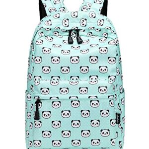 Abshoo Lightweight Cute Panda Backpacks for Girls School Backpacks With Lunch Bag (3pc Panda Teal)