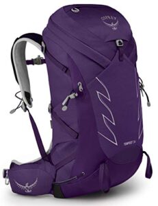 osprey tempest 34 women’s hiking backpack, violac purple, medium/large