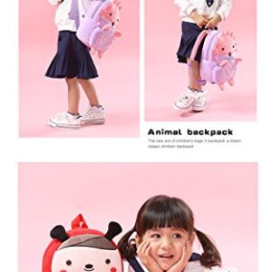 Children Toddler Preschool Backpack Plush Animal Cartoon Backpack Baby Kids School Satchel Travel Lunch Bags Bear