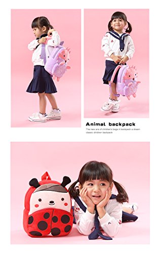 Children Toddler Preschool Backpack Plush Animal Cartoon Backpack Baby Kids School Satchel Travel Lunch Bags Bear