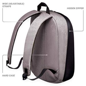 XBAG LED Backpack Customizable Led Screen Hard Case Laptop Backpack with Programmable Screen Digital Smart Model One (Gray)