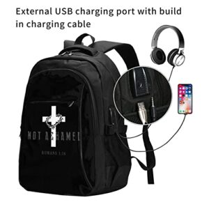 Religious Christian Faith Jesus Funny Travel Laptop Backpack, Business Anti Theft Slim Durable Laptops Backpack Water Resistant College School Computer Bag Gifts For Men & Women Notebook