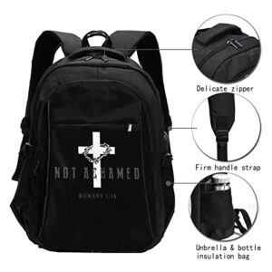 Religious Christian Faith Jesus Funny Travel Laptop Backpack, Business Anti Theft Slim Durable Laptops Backpack Water Resistant College School Computer Bag Gifts For Men & Women Notebook