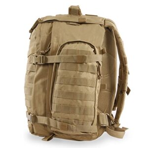 HIGHLAND TACTICAL Tactical Backpack, Desert, 19 Inch