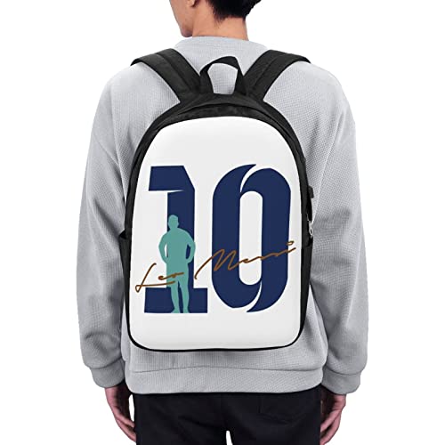 King Of Argentina #10 Messi Classic 17 Inch Laptop Backpack Large Capacity College Backpacks School Bookbags For Women Men