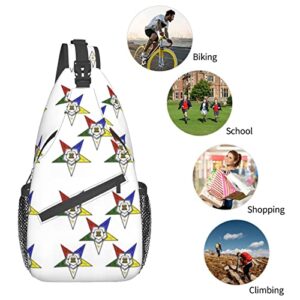 Stars Eastern Stars Bag Crossbody Backpack For Women Men Chest Bag Hiking Bag For Camping Biking Travel Cycling Diagonally Bag