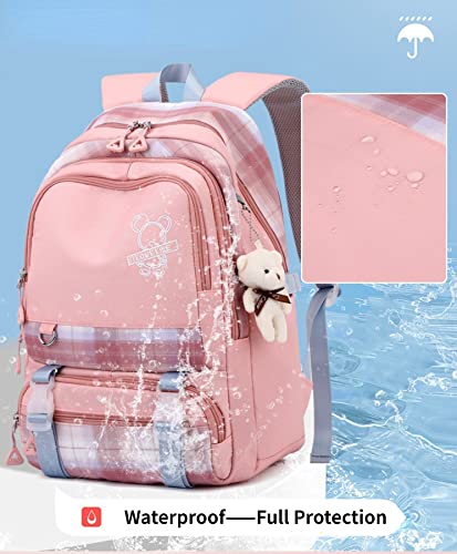 MeganJDesigns Cute Aesthetic Backpack for Teens Girls Boys College High Middle School Student Lightweight Book Bag Casual Kawaii Daypacks (E-Black Aesthetic Backpack)