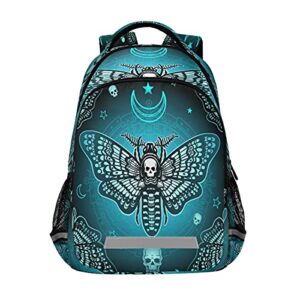 keepreal moth dead head backpack water resistant casual daypacks outdoor sports rucksack school shoulder bag for boys girls teens