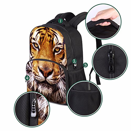 Dispalang Crazy Snake School Backpack Really Cool Animal Day Pack Laptop Bag