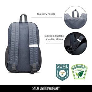 Solo Re:Solve Laptop Backpack, Blue/Gray, 15.6"