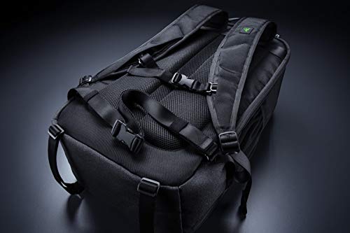 Razer Concourse Pro 18" Backpack: Tear Resistant Bottom - Front Utility Flap for Greater Accessibility - Scratch-Proof Interior - Padded Mesh Weave Straps - Fits Up to 18 inch Laptops - Black