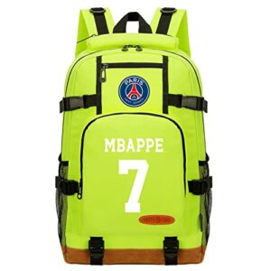 gengx psg graphic backpack student back to school book bag,kids teens mbappe backpack knapsack