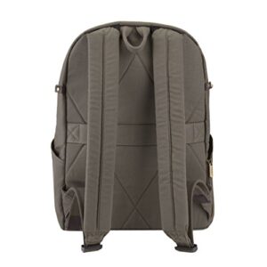 Travelon Anti-Theft Courier Slim Backpack, Stone Gray, 14 x 17 x 3