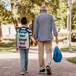 Custom Backpack, Personalized Bookbag, Customized Casual Backpack With Photo School Bag For Travel Hiking Daypacks