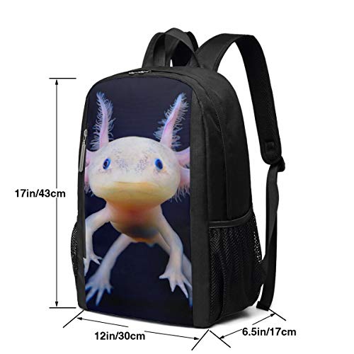 Mexican Axolotl School Rucksack College Bookbag Lady Travel Backpack Laptop Bag for Boys Girls