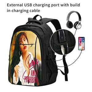 KAMIZE Fashion With Usb Travel Laptop Backpack Multiple Pockets And Large Capacity Backpack 13.4 X 8.3 X 18.1in