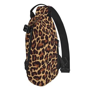 Cool Cheetah Leopard Sling Bag Crossbody Backpack Shoulder Chest Daypack Lightweight for Men Women Travel Hiking