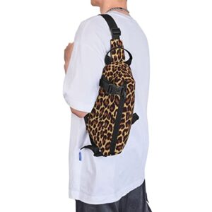 Cool Cheetah Leopard Sling Bag Crossbody Backpack Shoulder Chest Daypack Lightweight for Men Women Travel Hiking