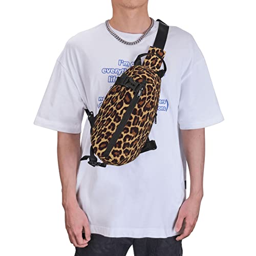 Cool Cheetah Leopard Sling Bag Crossbody Backpack Shoulder Chest Daypack Lightweight for Men Women Travel Hiking