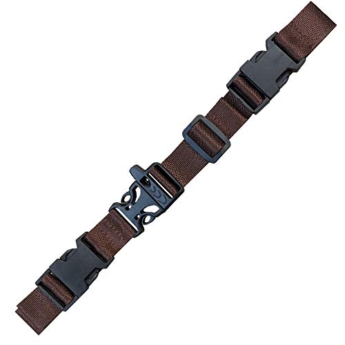 HDHYK Backpack Chest Strap- Nylon - Adjustable Universal (Brown)