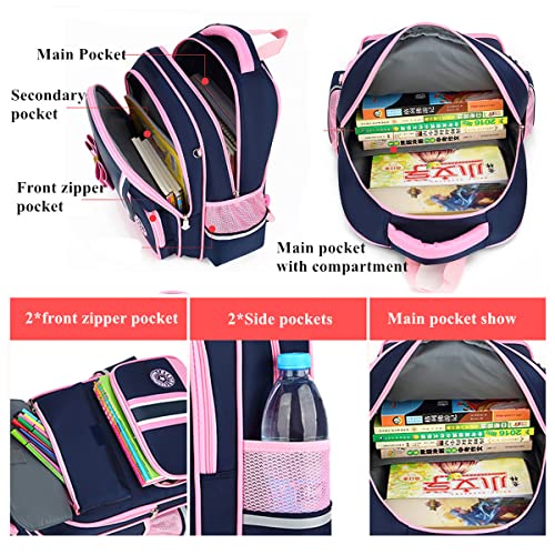 Pretty Princess Girls Preschool Backpack,Kids Elementary Primary Students Bookbag Knapsack for Girls