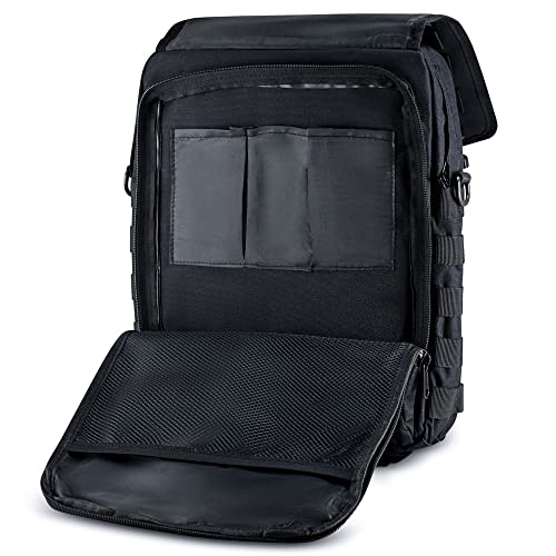 TORCH EDC Gear Commuter Backpack Urban Cycling MOLLE Water Resistant Laptop Bag Black