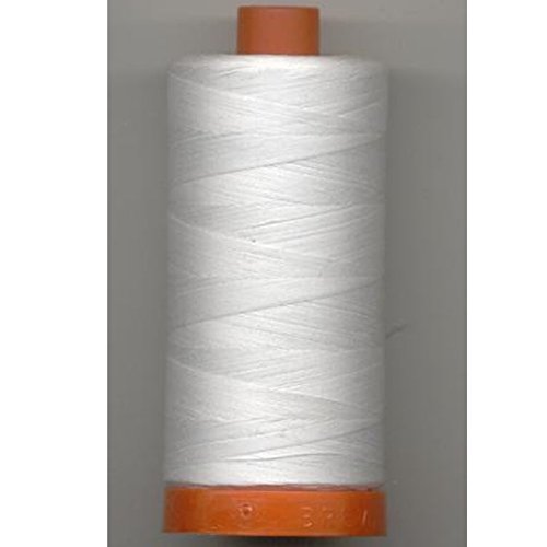 Aurifil A1050-2024 Mako Cotton Thread Solid 50WT 1422Yds White