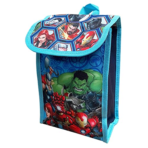 Fast Forward Avengers Full Size Deluxe School Backpack Set for Boys and Girls. Light weight and Perfect for School, Travel, Gift, and Occasions. 16" Backpack with Lunch Bag and other Accessories