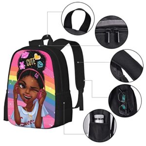 African Women Backpack Black Girl Magic School Bookbag Daypack For Teens Girls Durable