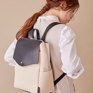 legato largo(レガートラルゴ) Women Backpack, Ivory/Black