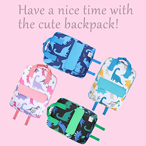 VASCHY Dinosaur Backpacks Girls, Lightweight Toddler Kids Preschool Backpack for Children