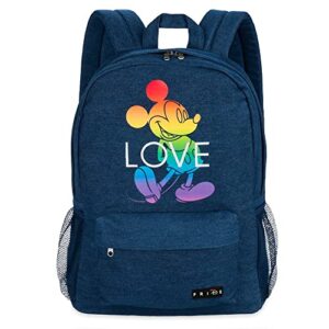 disney pride collection mickey mouse denim backpack