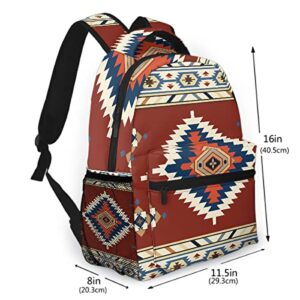 Aztec Backpack Tribal Western backpack for Boys Girls Elementary School Navajo Bags Back to School Gift Bookbag 2nd 3rd 4th 5th 6th Grade