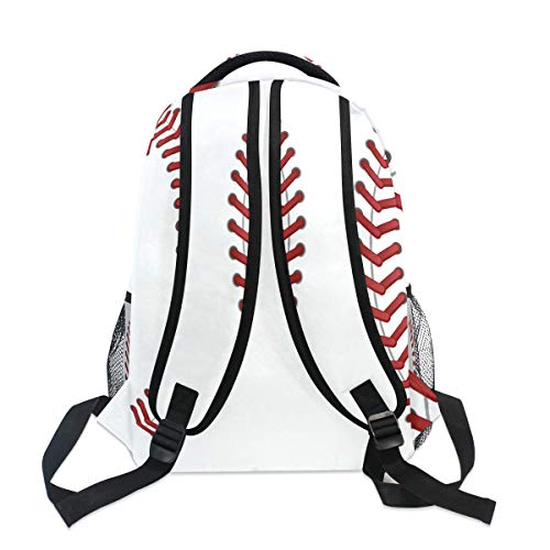 Nander Backpack Travel Sport Baseball Print Pattern School Bookbags Shoulder Bag for Mens Boys