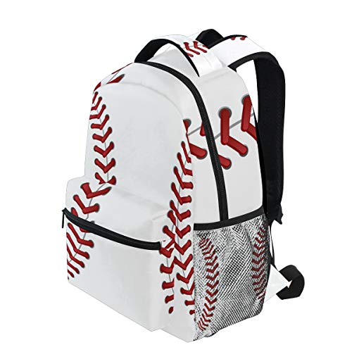 Nander Backpack Travel Sport Baseball Print Pattern School Bookbags Shoulder Bag for Mens Boys