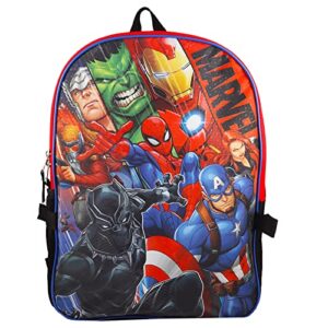 Marvel Store Marvel Avengers School Supplies Bundle - Ultimate Marvel Bundle with Backpack, Insulated Lunch Box, and Water Pouch Plus avengers water bottle avengers lunch box 0