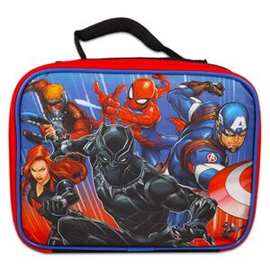 Marvel Store Marvel Avengers School Supplies Bundle - Ultimate Marvel Bundle with Backpack, Insulated Lunch Box, and Water Pouch Plus avengers water bottle avengers lunch box 0