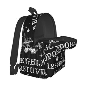 HODOYO Vintage Skeleton Magic Ouija Board Black Backpack Durable Laptop Backpack Stylish Bookbag with Adjustable Shoulder Straps Multipurpose Backpacks for Business Work