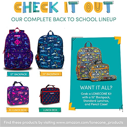 Lone Cone Kids' 15" Backpack for Boys & Girls in Preschool, Kindergarten, Construction Zone