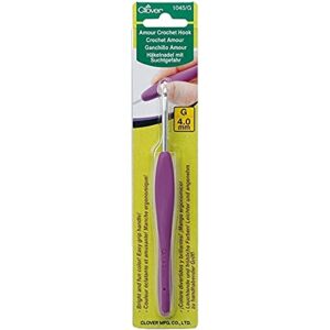 clover amour crochet hook: 4.0mm, 4.00mm, multicoloured