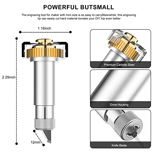 NEW Knife Blade and Drive Housing for Cricut Maker accessories Tool Set-Perfect for Balsa Wood, Mat Board, Chipboard and More