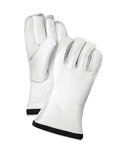 Hestra Unisex Heli Ski Liner 5-Finger I Insulated Glove Liner - Off White - 5