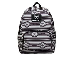 ariat western backpack aztec zipper adjustable gray white a460002297