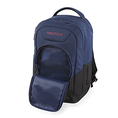 Nautica Backpack, Navy/Red, 18"