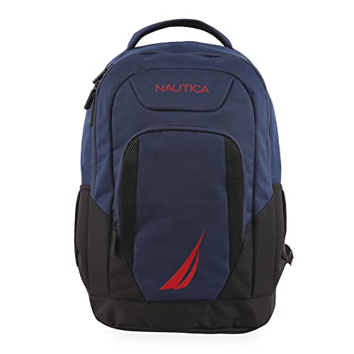 Nautica Backpack, Navy/Red, 18"