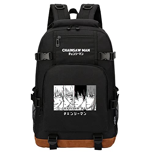 TKBASO Anime Chainsaw Man Backpack Cosplay Shoulder Bags Mochila Laptop Bag Rucksack (1)