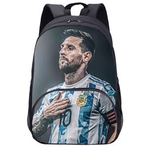 bootfu teen boys messi backpack-students back to school bookbag lightweight travel bag-rucksack for messi fans